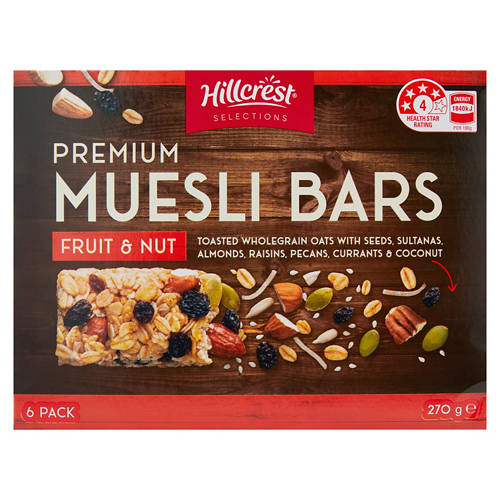 Fruit & Nut Premium Muesli Bars 270g
